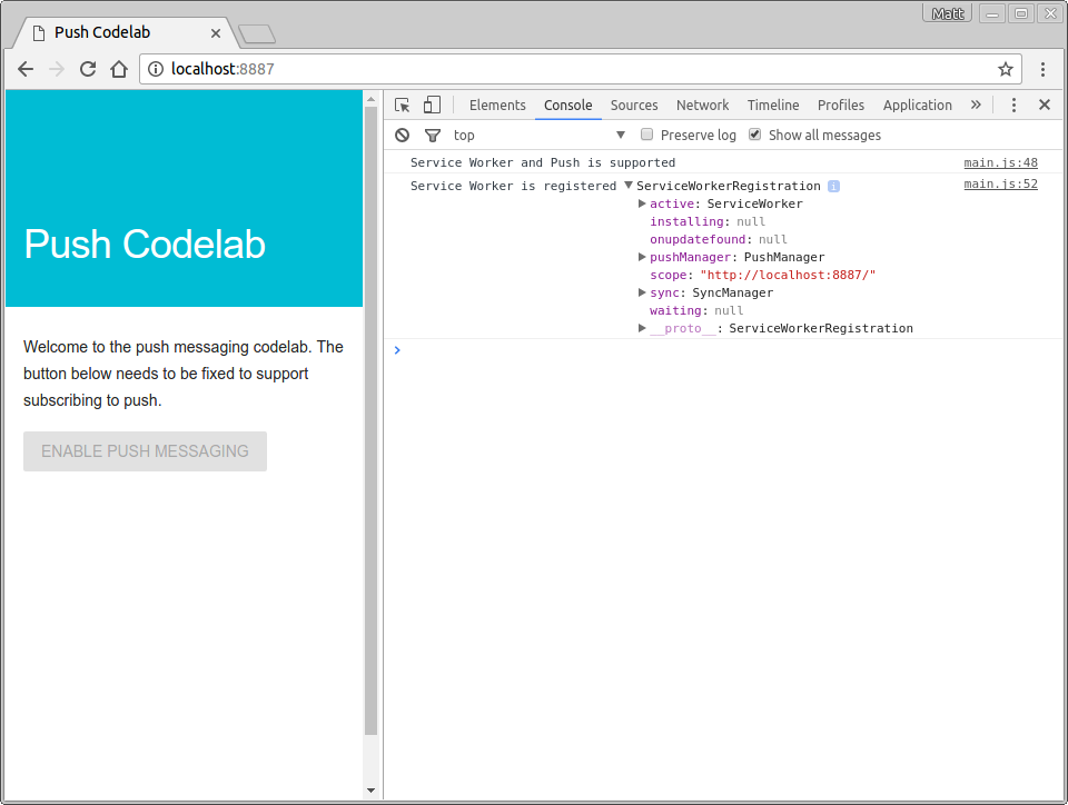 Add push notifications to a web app | Google Codelabs