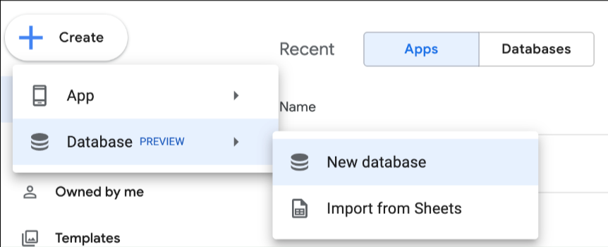 Build a no-code app using the native AppSheet database | Google Codelabs