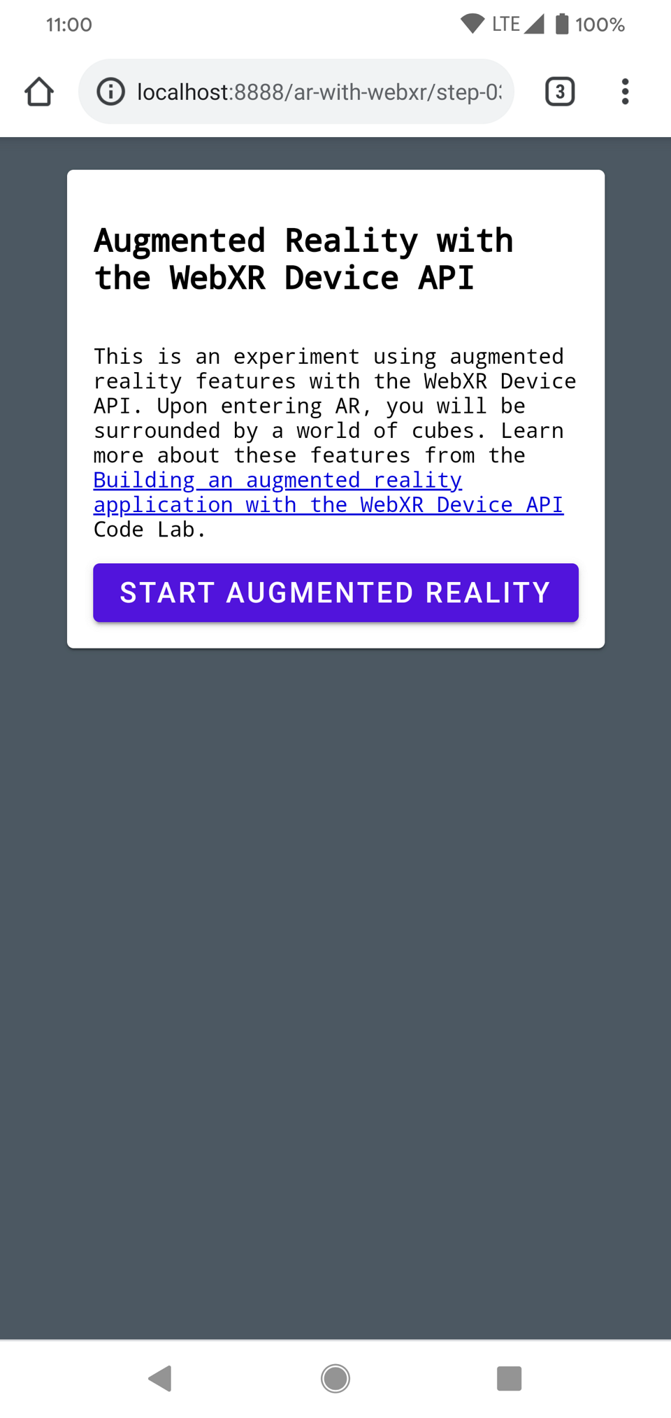 Mem-build aplikasi augmented reality (AR) menggunakan WebXR Device API | Google Codelabs