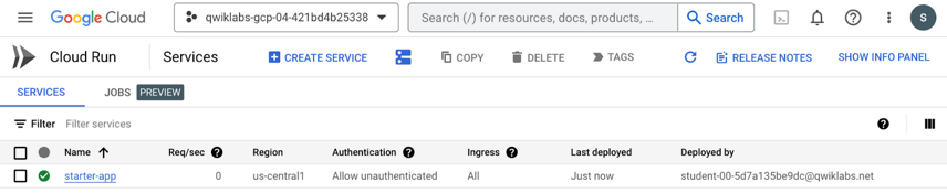 Cloud Run Starter Tutorial | Google Codelabs