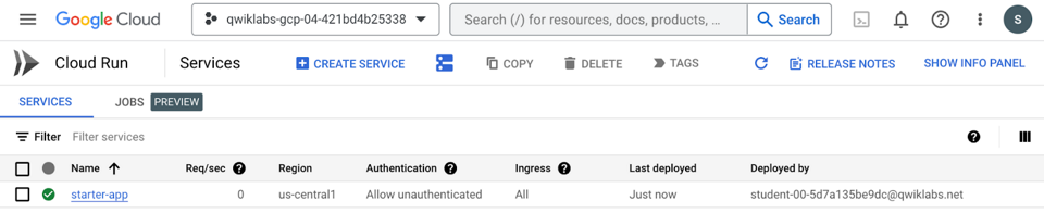 Cloud Run Starter Tutorial | Google Codelabs