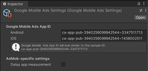 Adding an AdMob app open ad to a Unity app | Google Codelabs