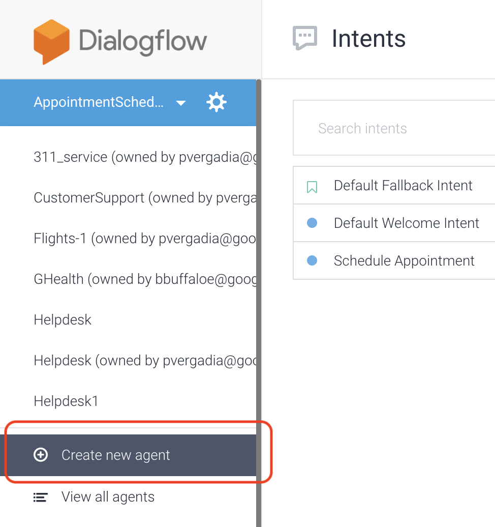 Build an appointment scheduler with Dialogflow | Google Codelabs