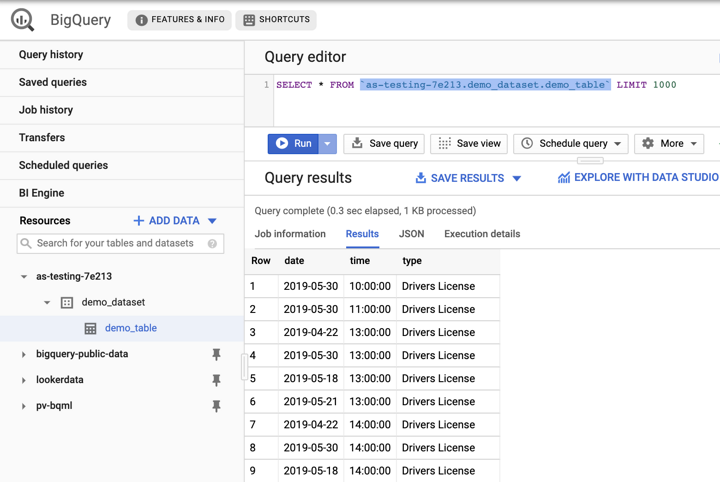 How to integrate Dialogflow with BigQuery | Google Codelabs