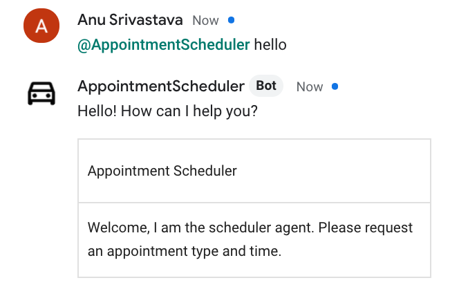Integrating Dialogflow with Google Chat | Google Codelabs