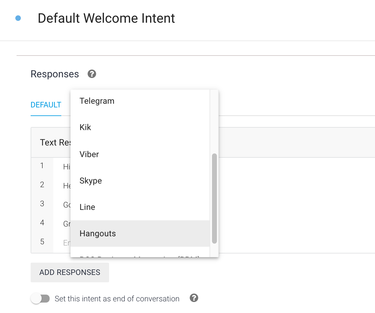 Intégrer Dialogflow à Google Chat | Google Codelabs