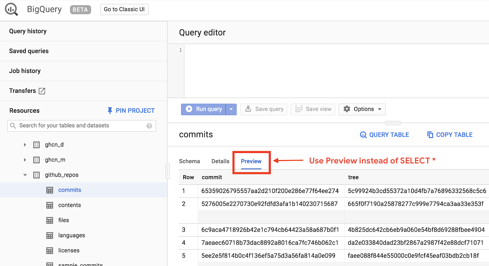 Using BigQuery with Node.js | Google Codelabs