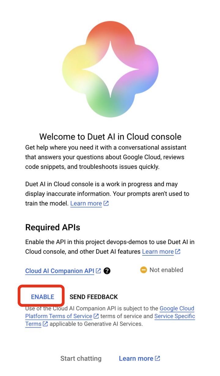 개발자를 위한 Duet AI 둘러보기 | Google Codelabs