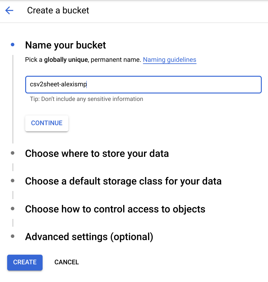 Cloud Function to Automate CSV data import into Google Sheets | Google Codelabs