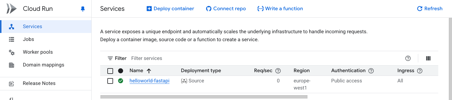 Hello Cloud Run with Python (FastAPI) | Google Codelabs