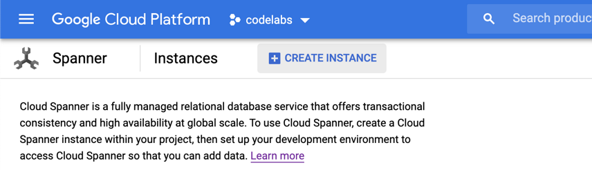Cloud Spanner: Tu primera base de datos | Google Codelabs