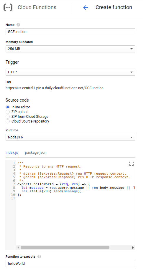 Getting started with Cloud Functions | Google Codelabs