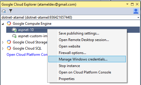 Install and use Cloud Tools for Visual Studio | Google Codelabs