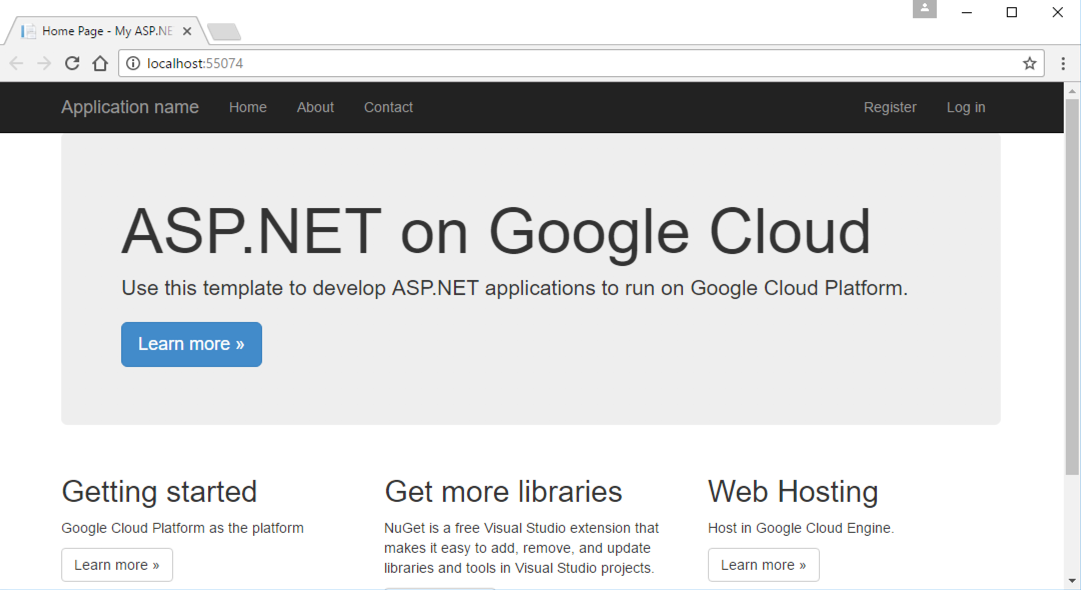 Install and use Cloud Tools for Visual Studio | Google Codelabs