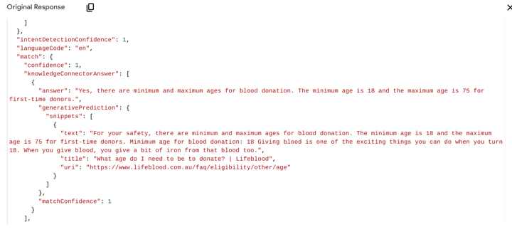 Informed decision making using Dialogflow CX generators and data stores | Google Codelabs
