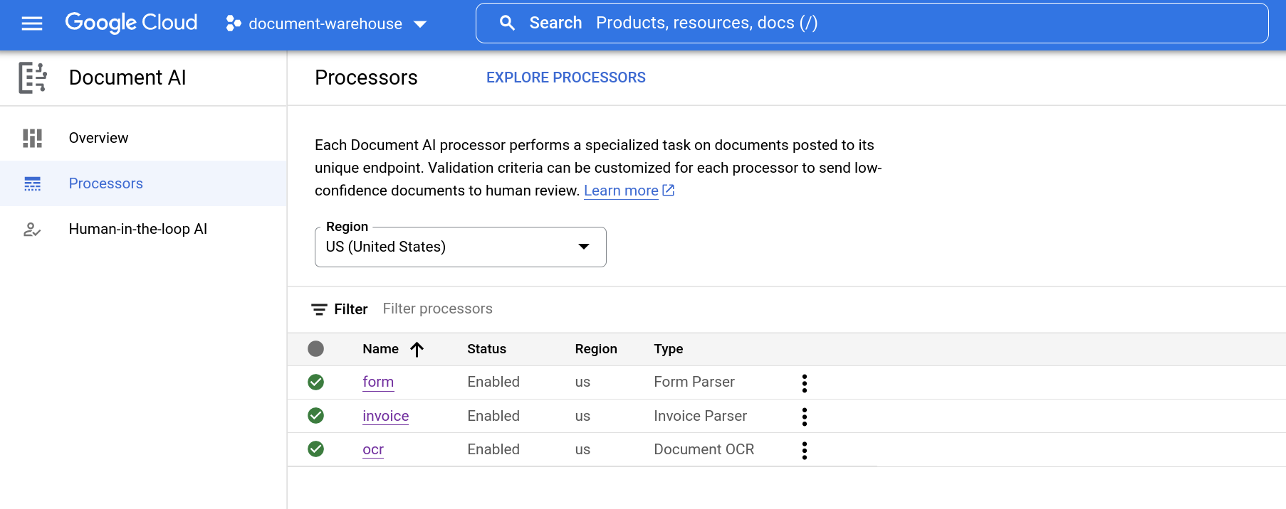 Using Document AI Warehouse to Ingest, Process, and Search Documents | Google Codelabs