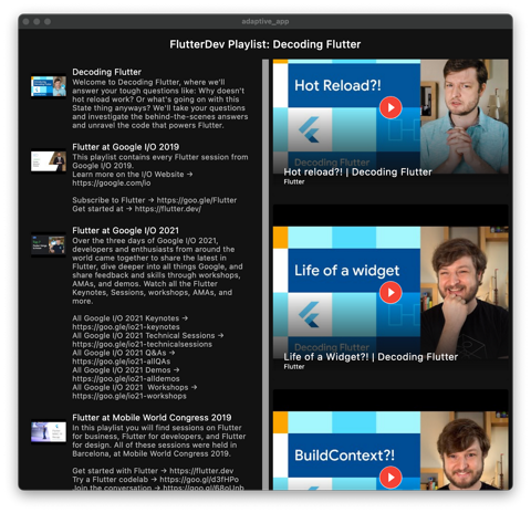 Applications adaptatives dans Flutter | Google Codelabs