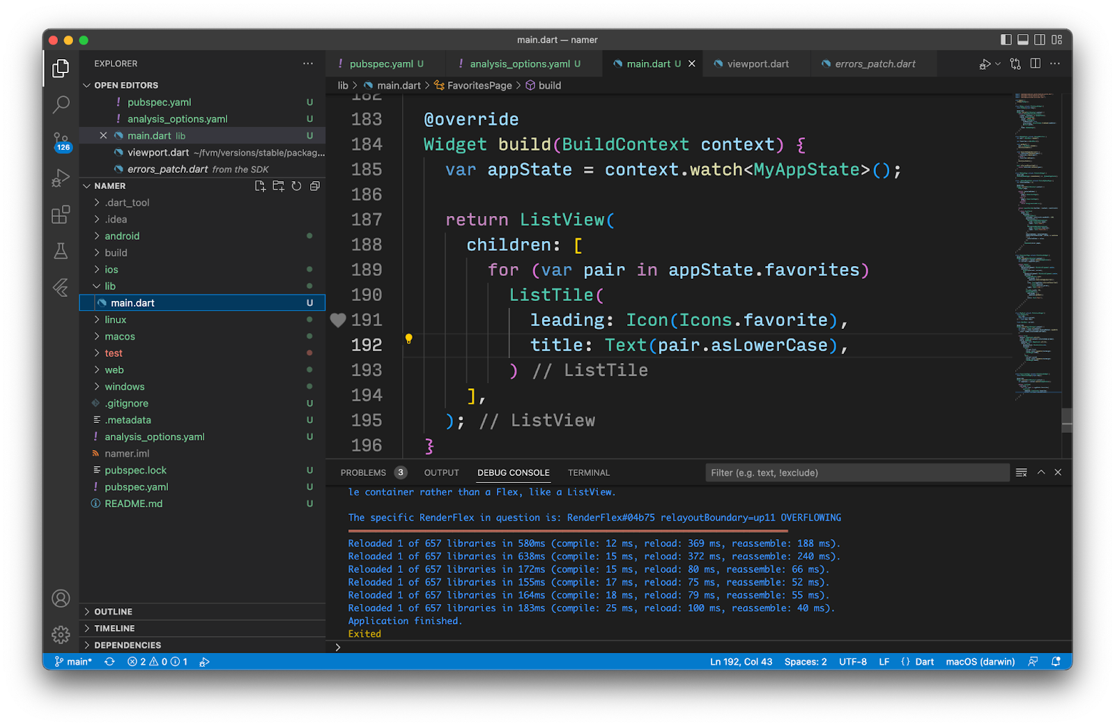 Your First Flutter App Google Codelabs