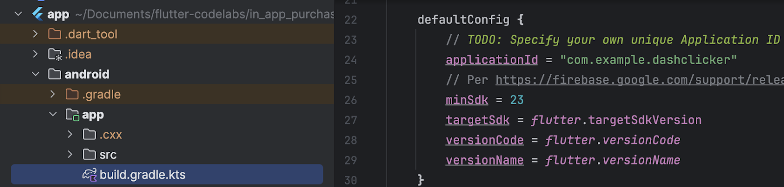 Adding in-app purchases to your Flutter app | Google Codelabs