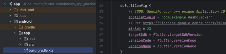 Adding in-app purchases to your Flutter app | Google Codelabs