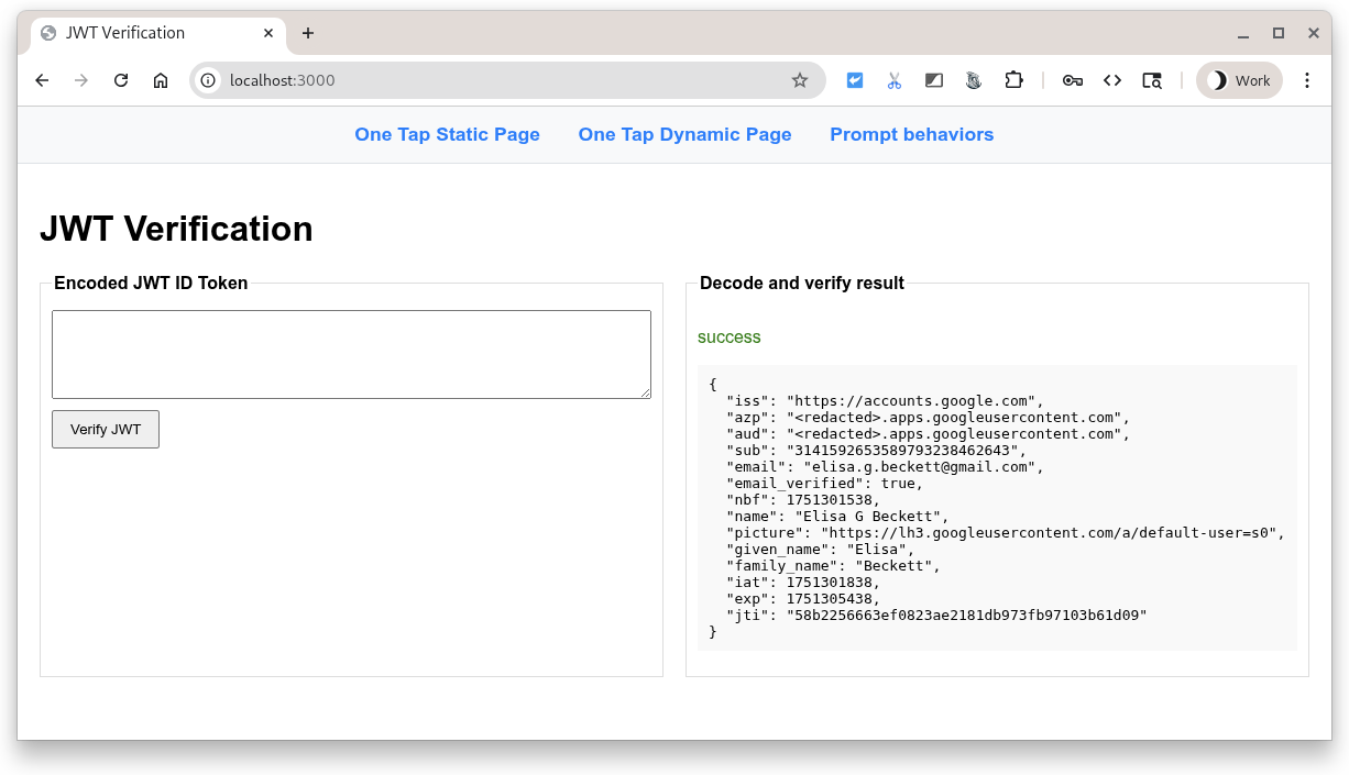 Sign in with Google One Tap prompt for Web | Google Codelabs