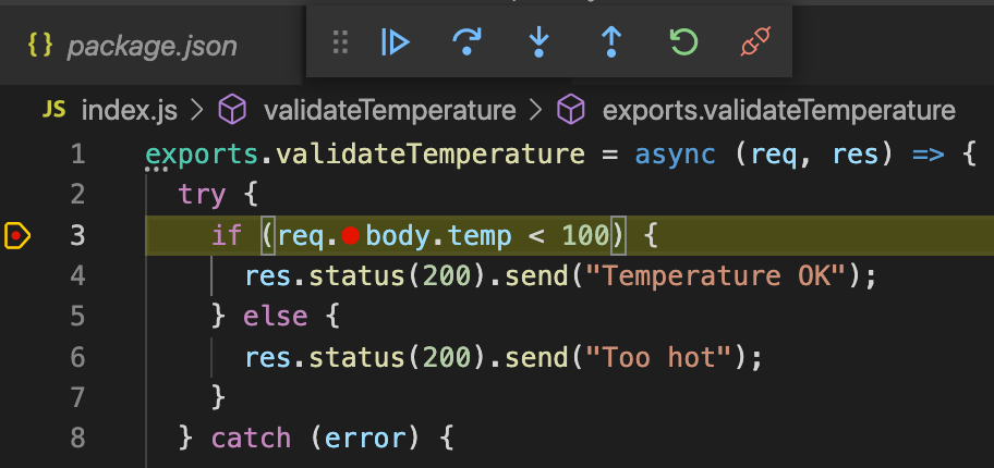 Local Development with Cloud Functions for Node.js using Visual Studio Code | Google Codelabs