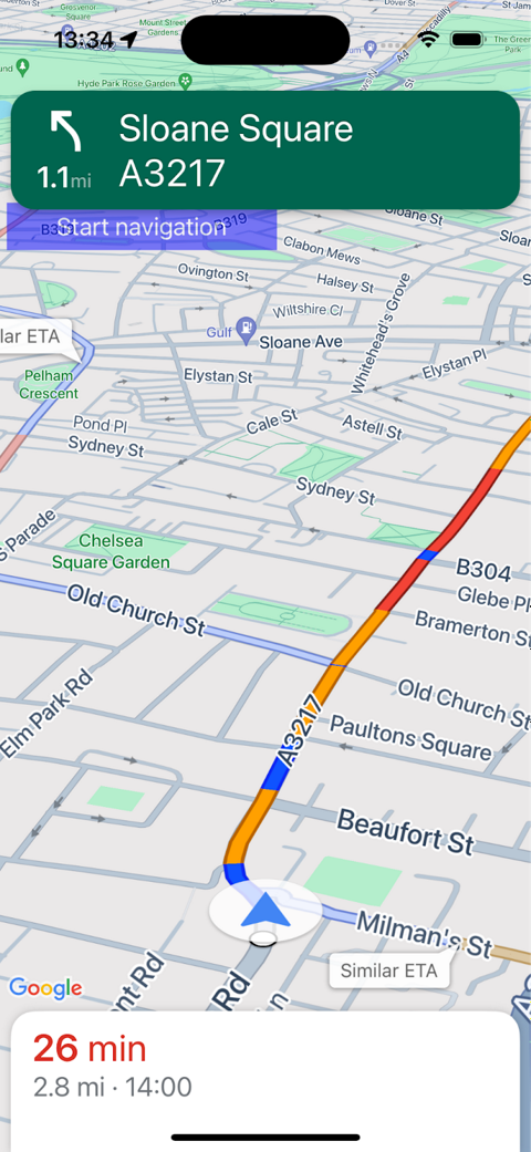 Build a simple iOS navigation app in Swift with Google Maps Platform ...
