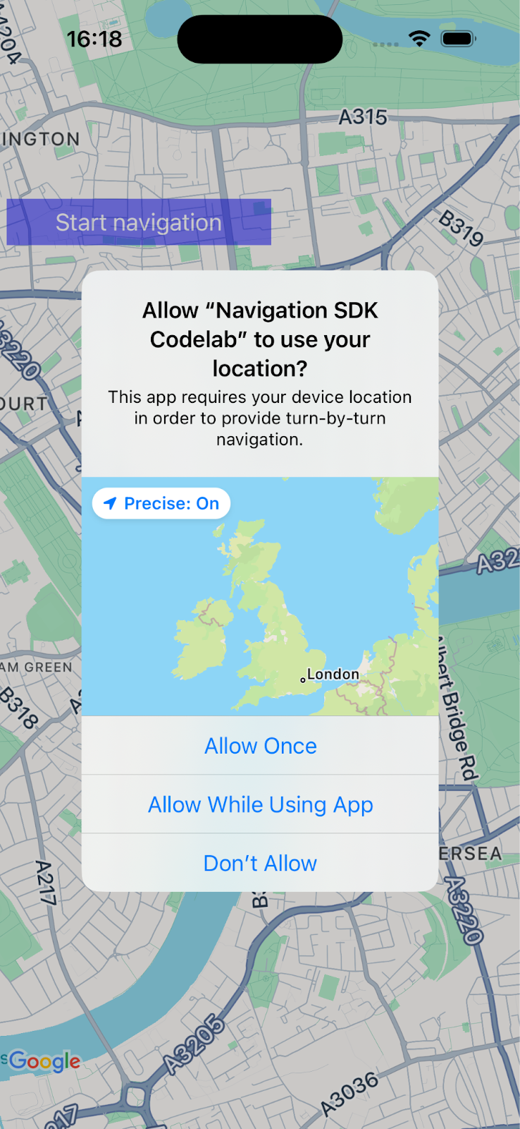 Build a simple iOS navigation app in Swift with Google Maps Platform ...