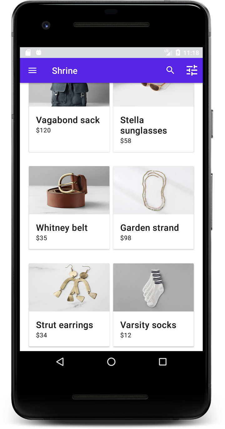 MDC-103 Android: Material theming with Color, Motion and Type (Java) | Google Codelabs