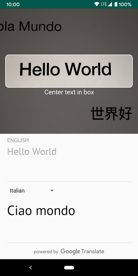 Recognize, Identify Language and Translate text with ML Kit and CameraX: Android | Google Codelabs