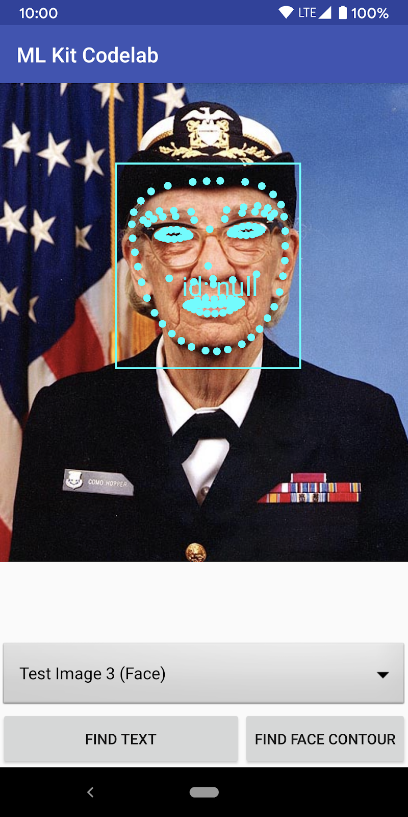 Recognize text and facial features with ML Kit: Android | Google Codelabs