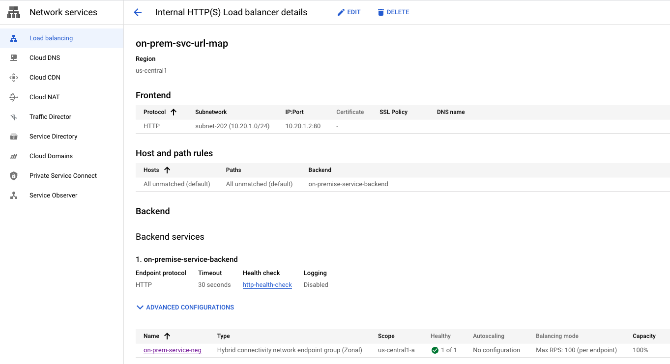 Connect to on-prem services over Hybrid Networking using Private Service Connect and Hybrid NEG ...