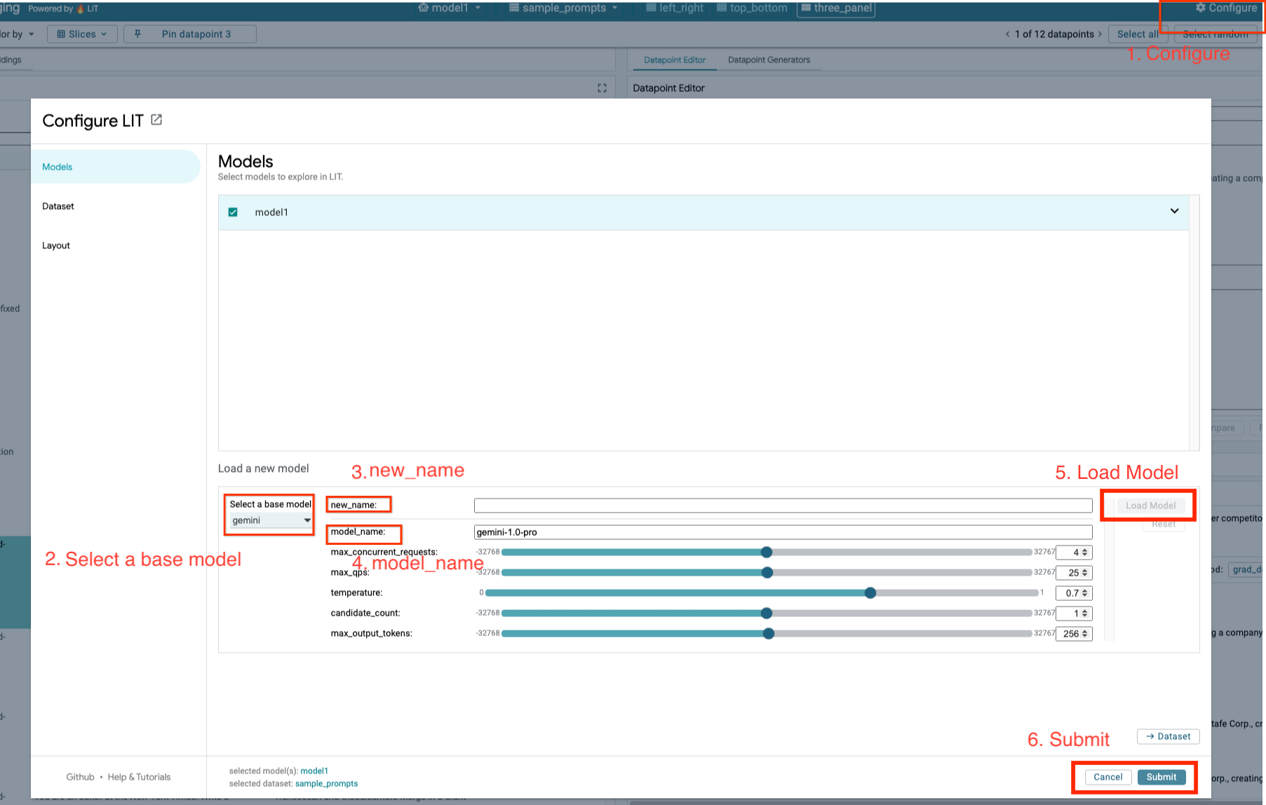LLM prompt debugging with the Learning Interpretability Tool (LIT) on ...