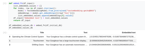 Using textembedding-gecko@003 for Vector Embeddings | Google Codelabs