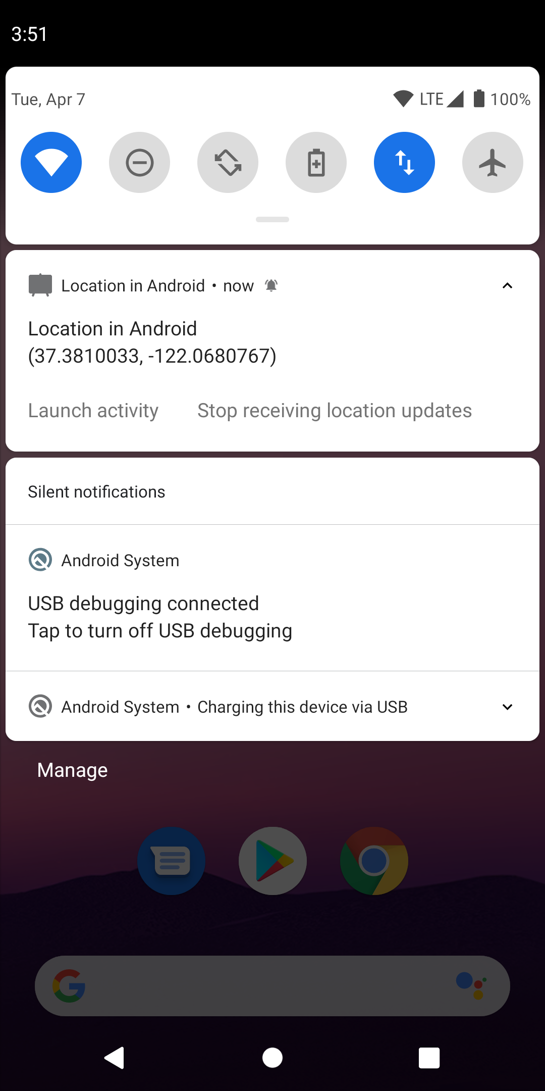 Receive location updates in Android with Kotlin | Google Codelabs