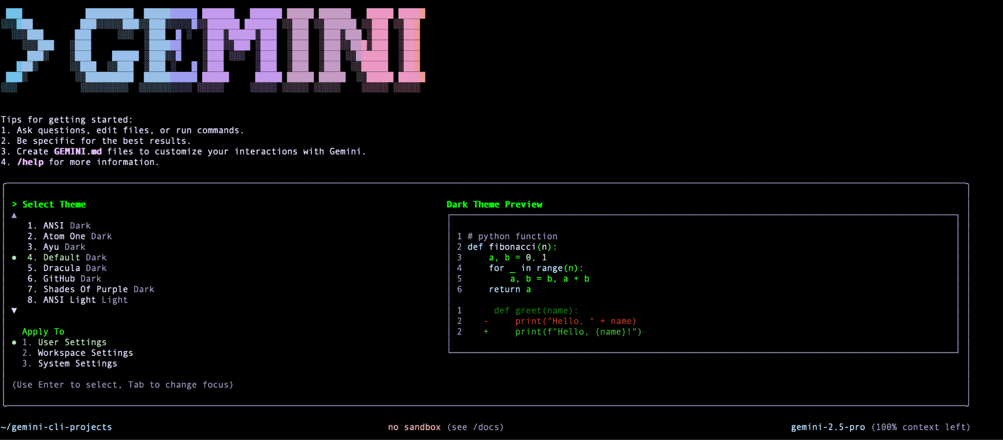 Hands-on with Gemini CLI | Google Codelabs