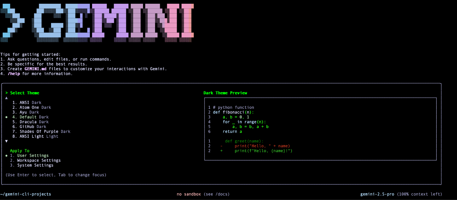 Actividad práctica con Gemini CLI | Google Codelabs