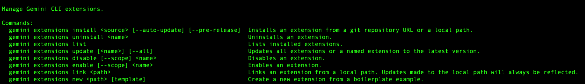Getting Started with Gemini CLI Extensions | Google Codelabs