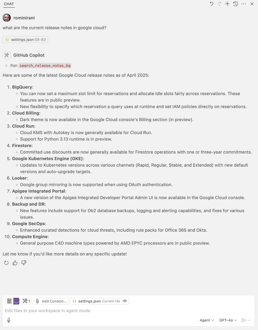 MCP Toolbox for Databases: Making BigQuery datasets available to MCP clients | Google Codelabs