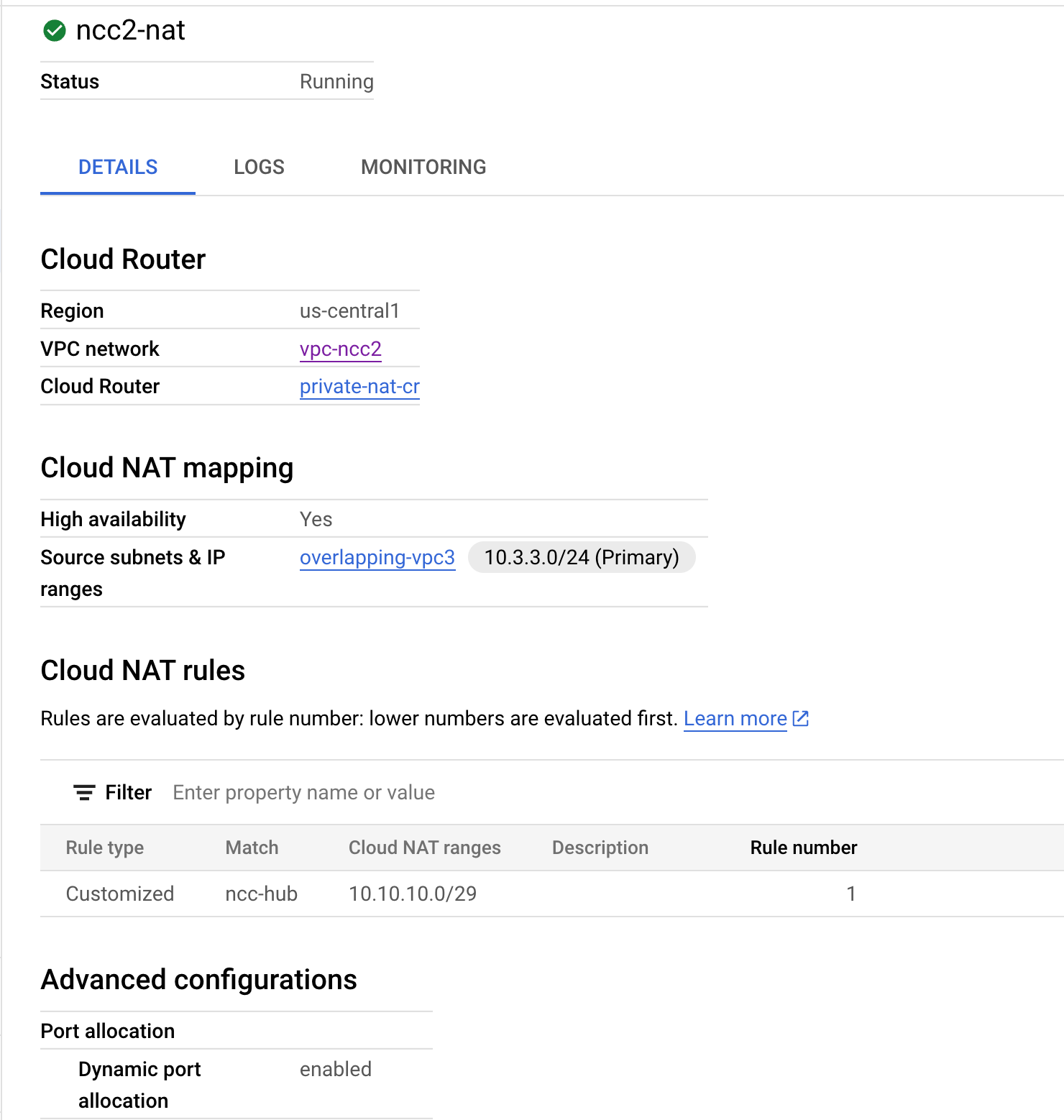 Lab: NCC VPC as a Spoke | Google Codelabs