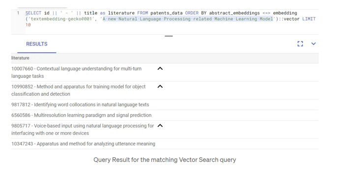 Build a Patent Search App with AlloyDB, Vector Search & Vertex AI! | Google Codelabs