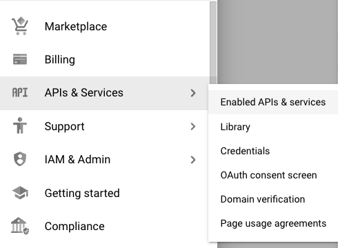Search for and select Google APIs | Google Codelabs