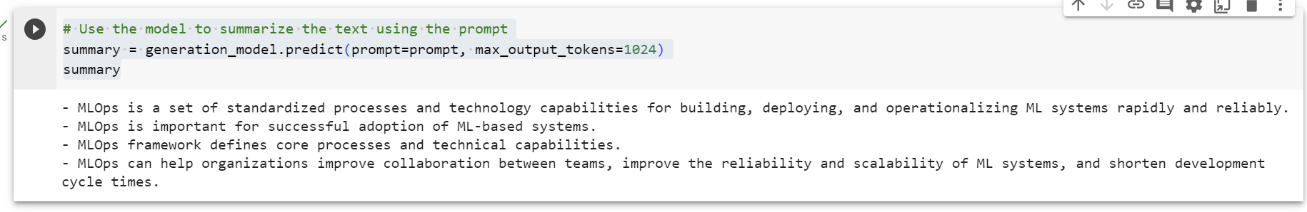Text Summarization Methods using Vertex AI PaLM API | Google Codelabs