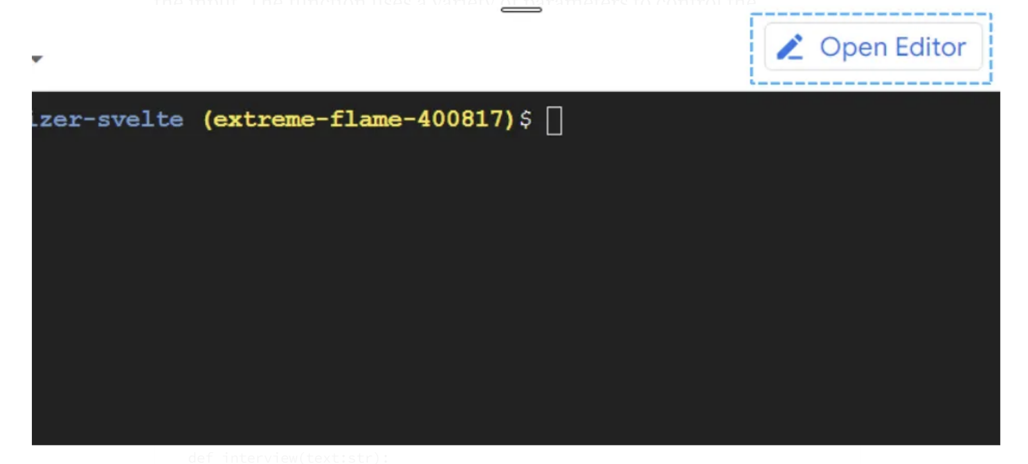 Text Summarizer app with Vertex AI and Svelte Kit | Google Codelabs