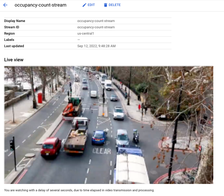 Vertex AI Vision Occupancy Analytics App With Event Management | Google Codelabs