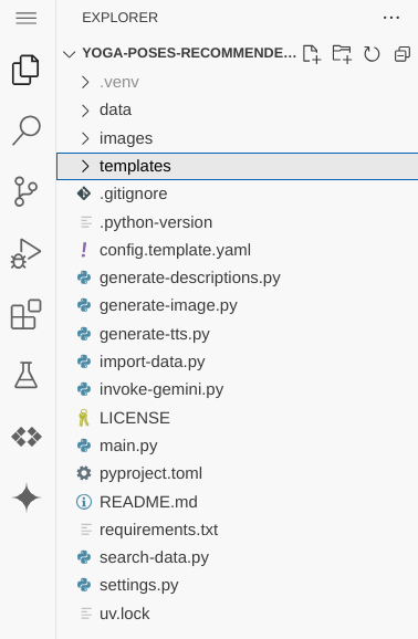 Codelab - Build a contextual Yoga Poses recommender app with Firestore, Vector Search, Langchain ...